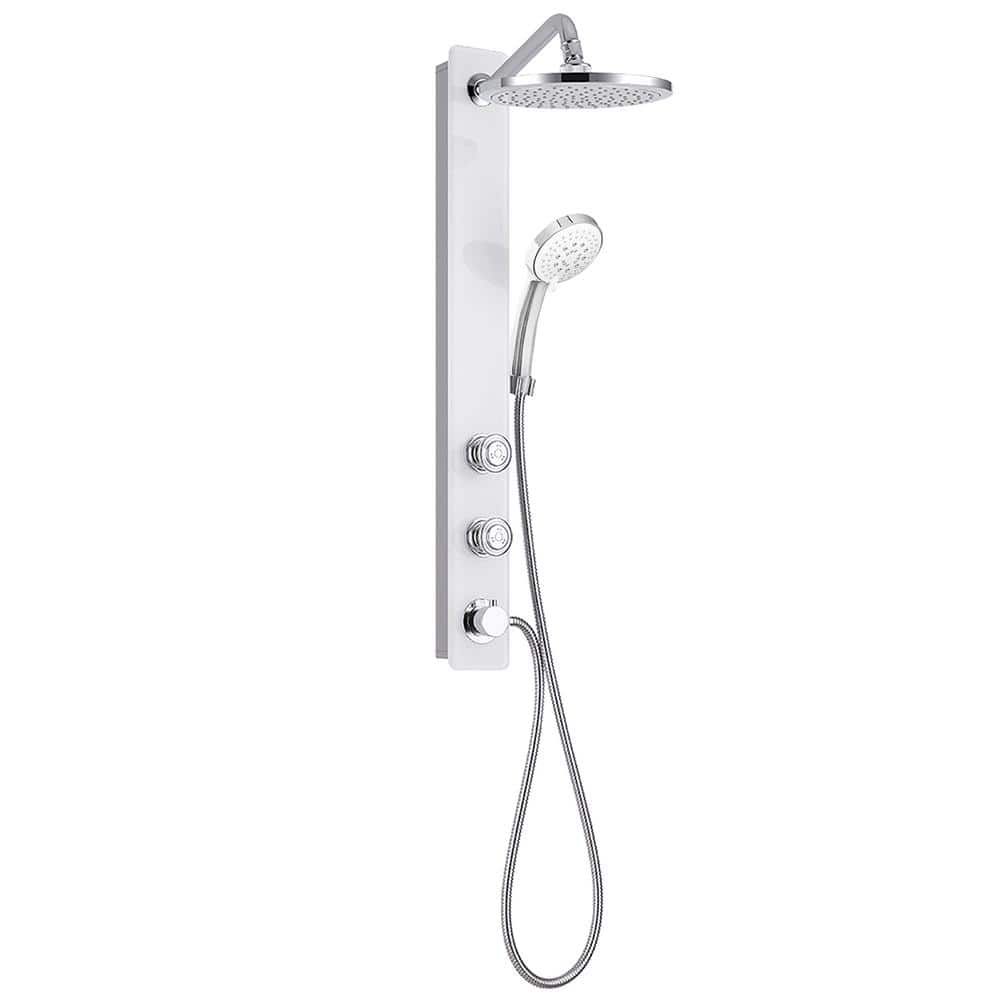 PULSE Showerspas Aloha 2-Jet 1.8 Shower System in White 1080-W - The ...