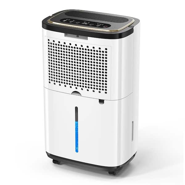 Edendirect 50 pt. 4500 sq. ft. Portable Dehumidifier in White, with ...