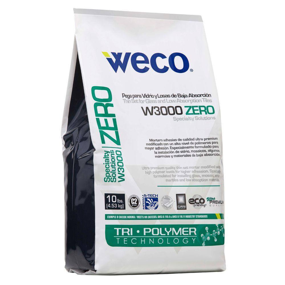 WECO W-3000 ZERO White 10 lb. Rapid Setting Mortar for Interior ...
