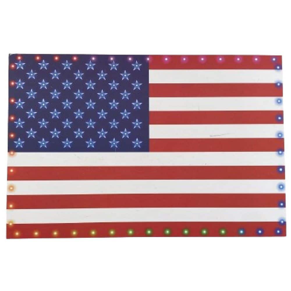 Justincity 3 ft. x 5 ft. Fabric 2-Sided Garden American Flag with 98 ...