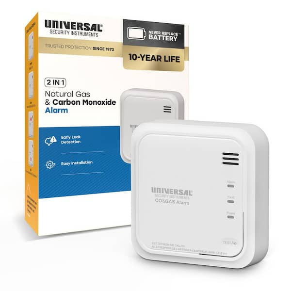 Universal Security Instruments 10-Year Battery Natural Gas and Carbon ...