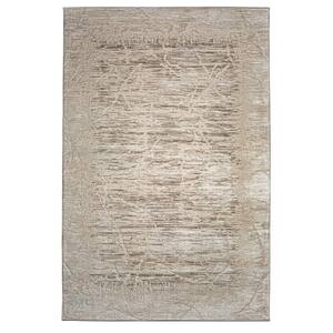 Davide 1229 Transitional Crackled Beige 2 ft. x 8 ft. Runner Area Rug ...