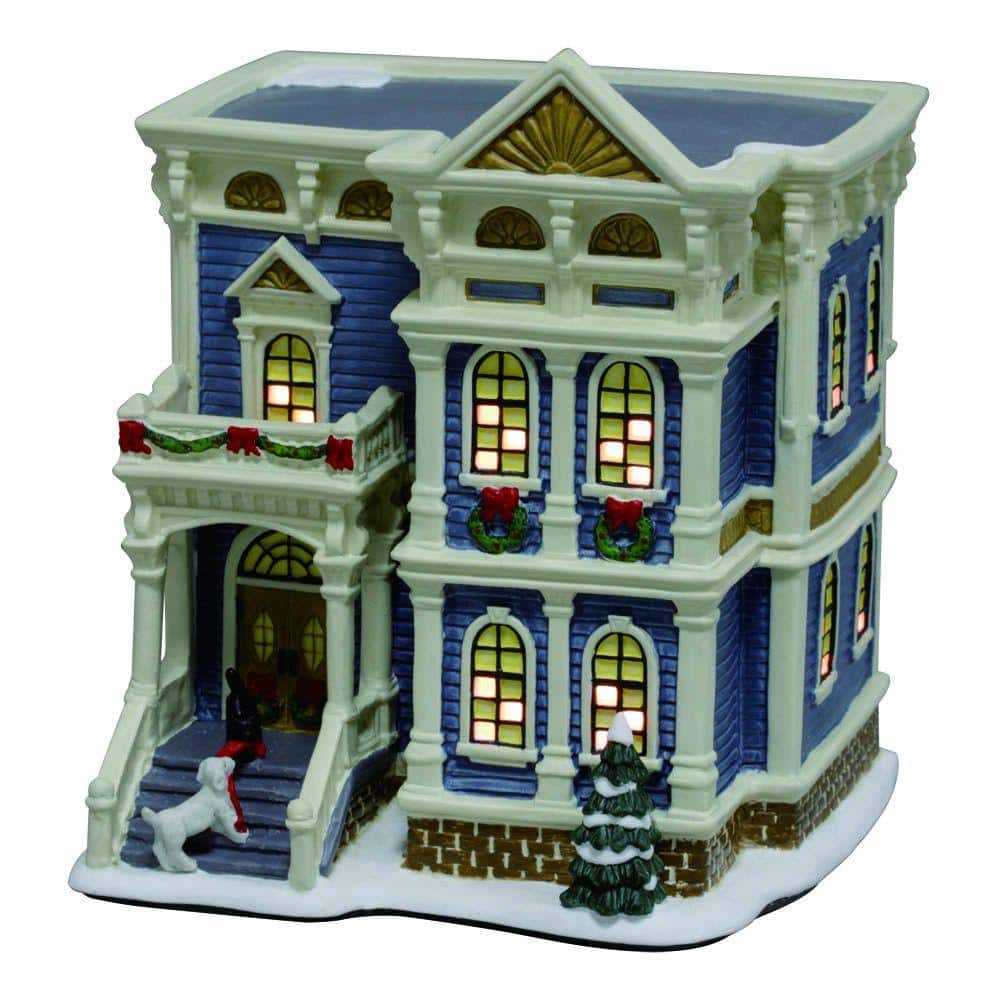 Home Accents Holiday Canterbury Lane Lighted Georgian Village House ...