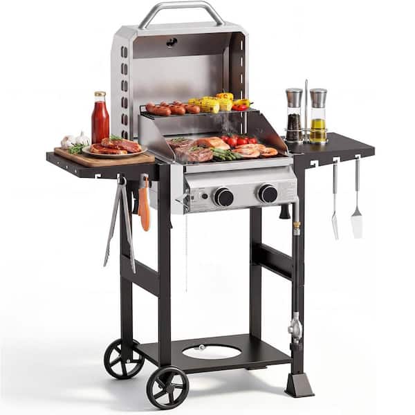 Reviews for R.W.FLAME 2-Burner Stainless Steel Propane Gas Grill with ...