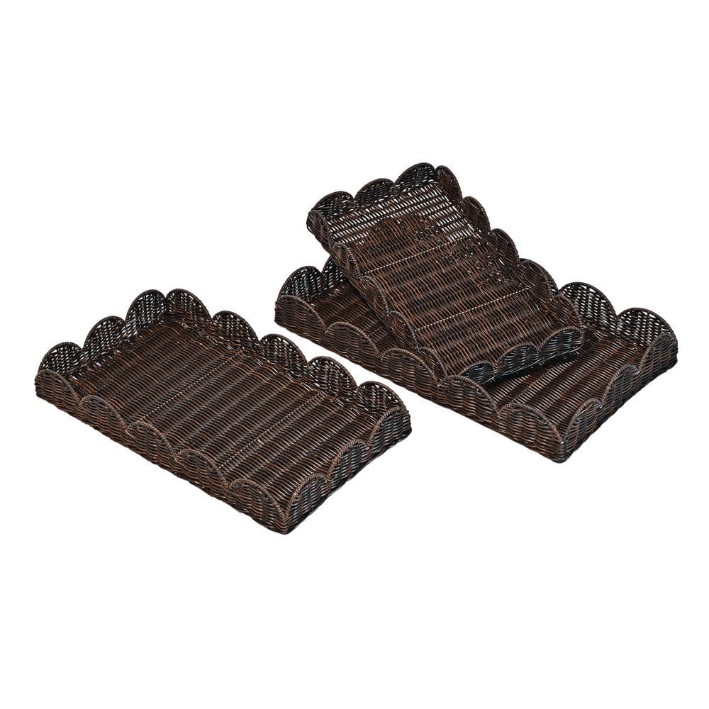 happimess Parker Southwestern Cottage Resin Scalloped Rectangular ...