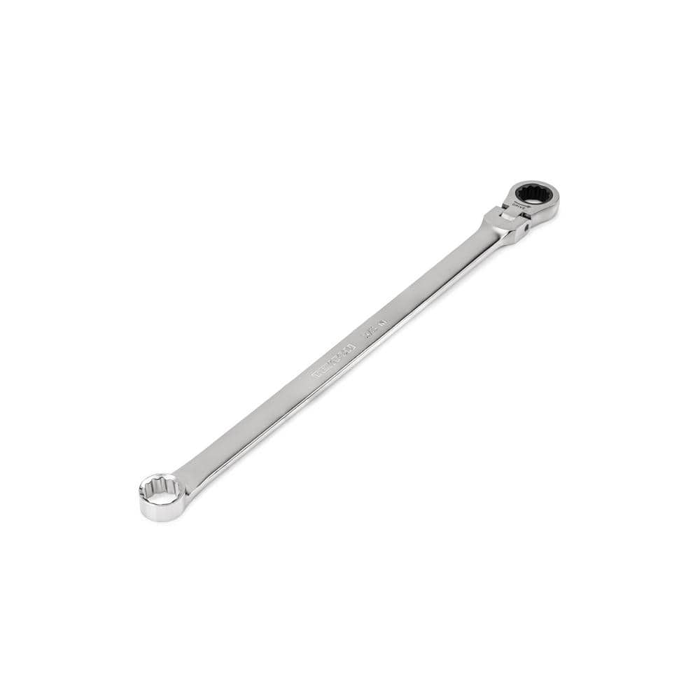 TEKTON 5/8 Inch Long Fixed/Flex Head 12-Point Ratcheting Box End Wrench ...