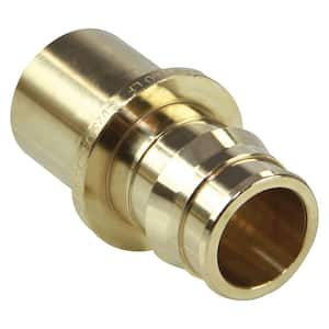 Uponor ProPEX 1/2 in. PEX-A Expansion Barb x 1/2 in. Copper Lead-Free Brass Male Sweat Fitting ...