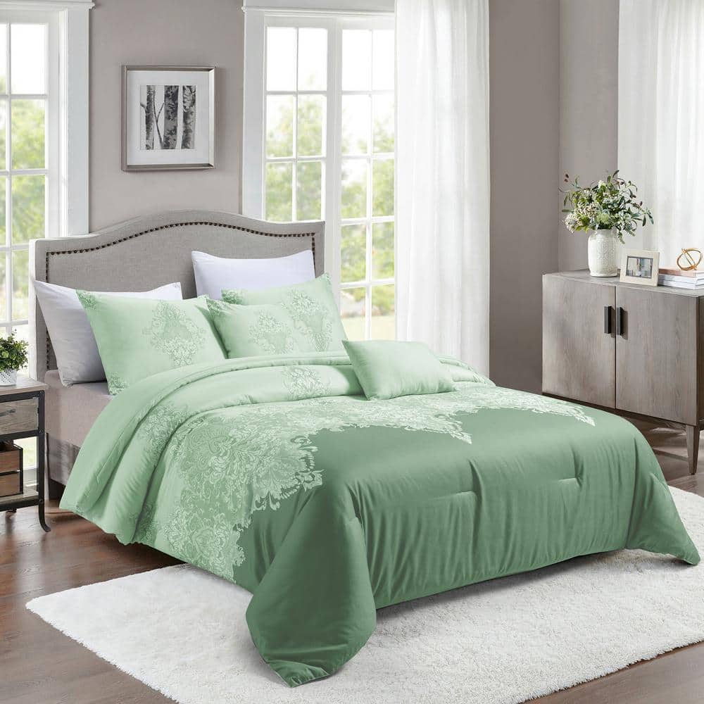 Shatex 3 Piece All Season Bedding King size Comforter Set, Ultra Soft ...