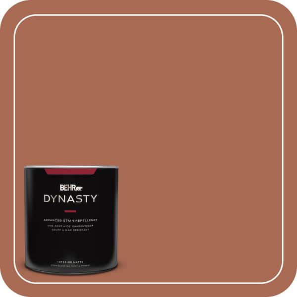 BEHR DYNASTY 1 qt. #220D-7 Mojave Sunset Matte Interior Stain-Blocking ...