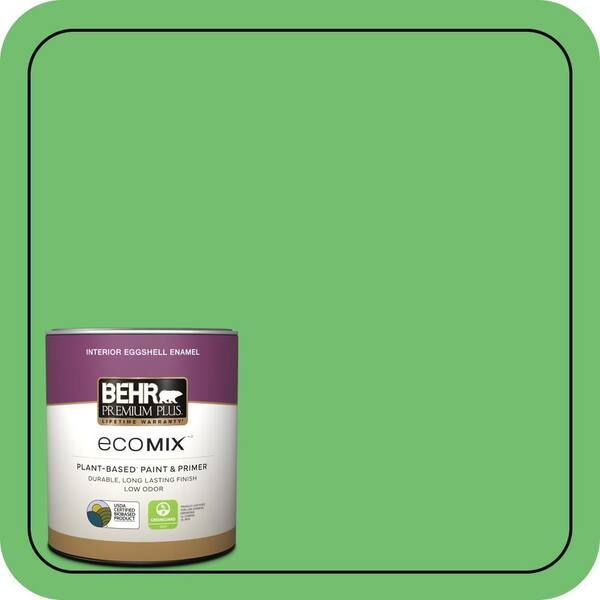 BEHR PREMIUM PLUS 1 qt. #440B-5 Dublin Eggshell Enamel EcoMix Plant ...
