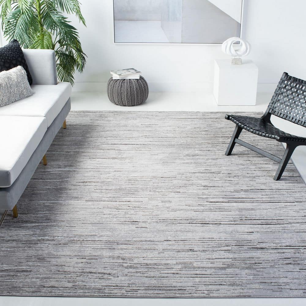 SAFAVIEH Orchard 8 ft. x 10 ft. Gray/Light Gray Abstract Area Rug ...