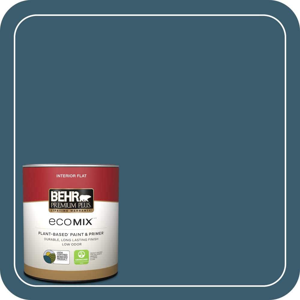 Reviews for BEHR PREMIUM PLUS 1 qt. #550F-7 Blue Spell Flat EcoMix ...