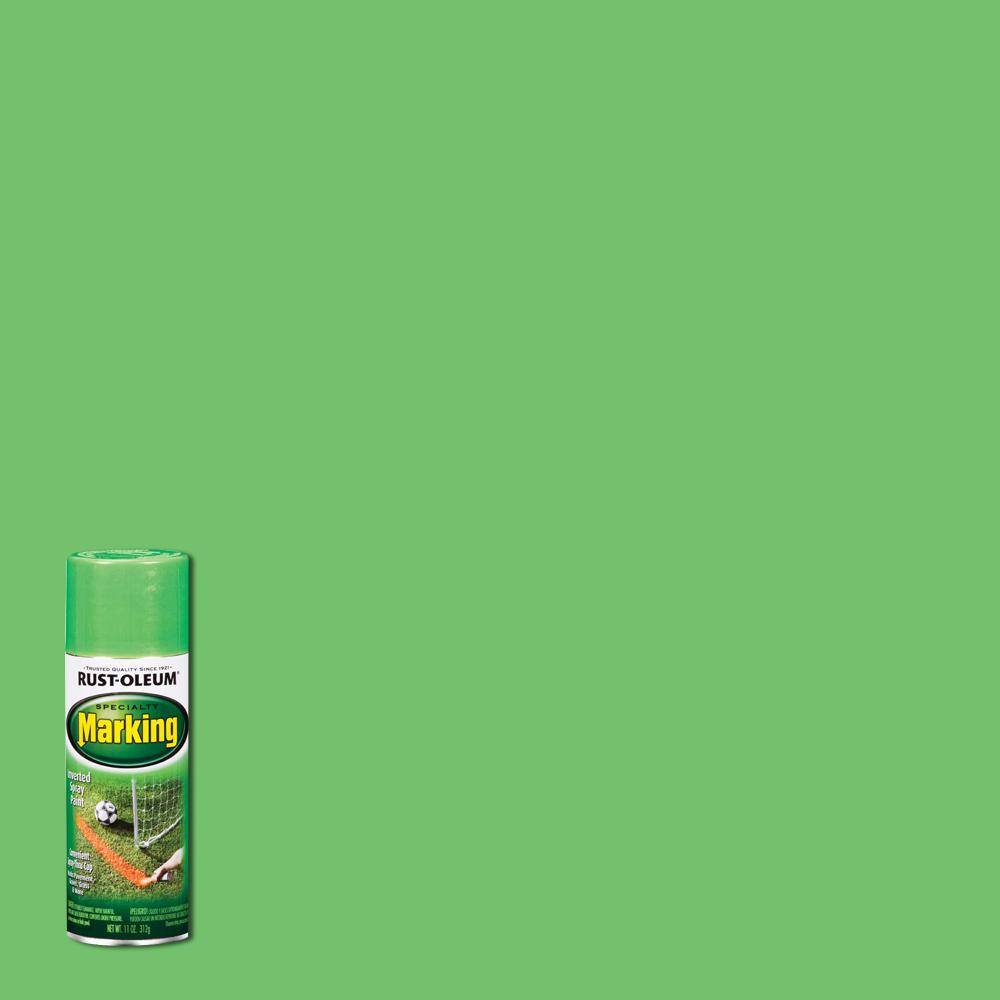 Rust-Oleum Specialty 11 oz. Fluorescent Green Marking Spray Paint (6 ...