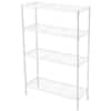 HDX White 4-Tier Metal Wire Shelving Unit (36 in. W x 54 in. H x 14 in ...