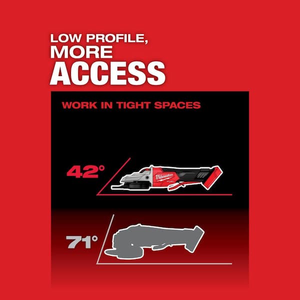 Milwaukee M18 FUEL 18V Lith-Ion Brushless Cordless 5 in. Flathead ...