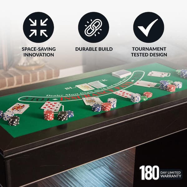 Hathaway Monte Carlo 4 in 1 Casino Game Table