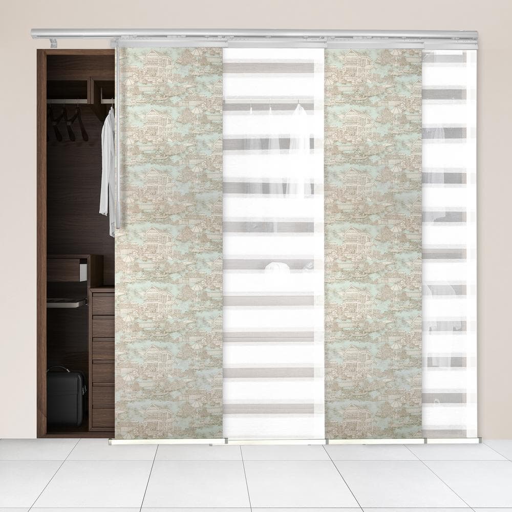 EMOH Gleaming Garden 48 in. - 88 in. W x 94 in. L Adjustable 4- Panel ...