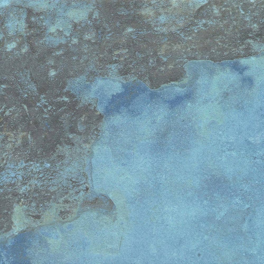 EMSER TILE Mizzoni Aqua 6 in. x 6 in. Matte Porcelain Floor and Wall ...