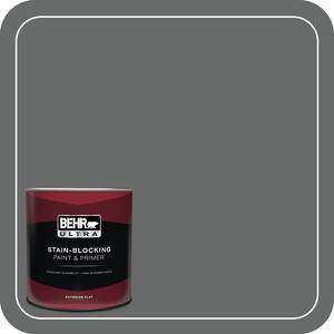 BEHR PREMIUM PLUS 1 gal. #BXC-63 Molten Lead Hi-Gloss Enamel Interior ...
