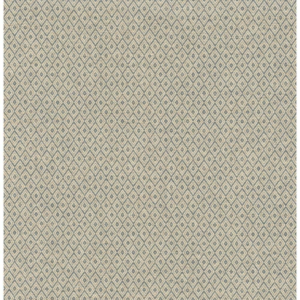 A-Street Prints Hui Denim Paper Weave Grasscloth Non-Pasted Grass Cloth ...