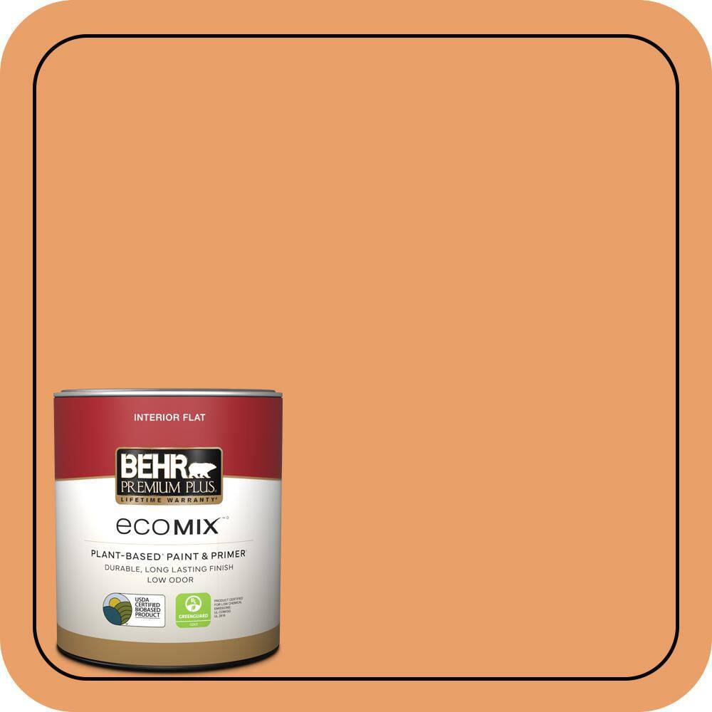 BEHR PREMIUM PLUS 1 qt. #260D-4 Copper River Flat EcoMix Plant-Based ...