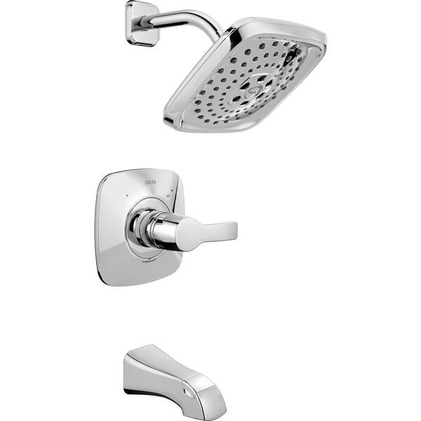 Delta Tesla H2Okinetic Single-Handle Tub and Shower Faucet Trim Kit in ...