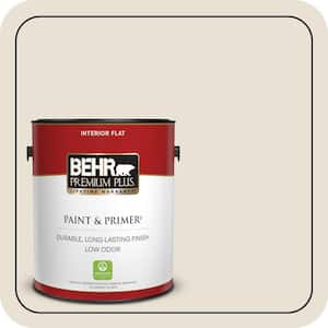 BEHR PREMIUM PLUS 8 oz. #BXC-62 Alabaster Satin Enamel Interior ...