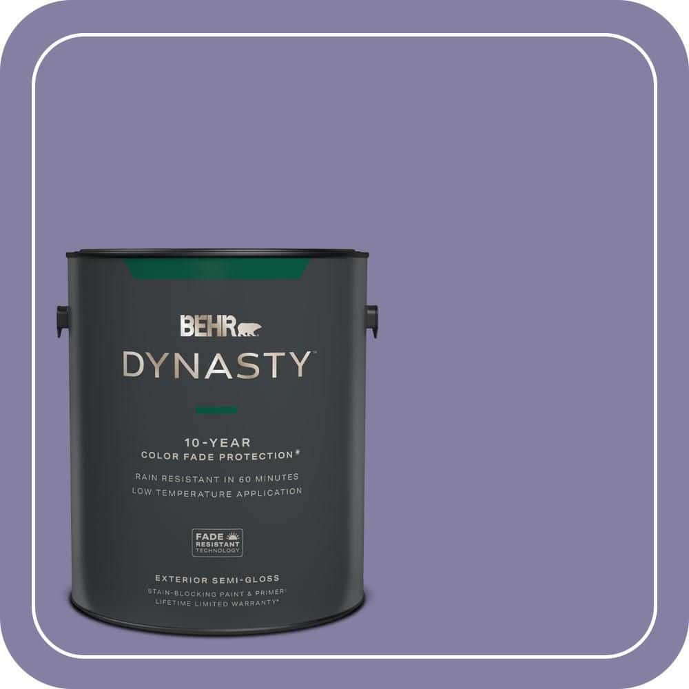 BEHR DYNASTY 1 gal. #640D-6 Chinese Violet Semi-Gloss Exterior Stain ...
