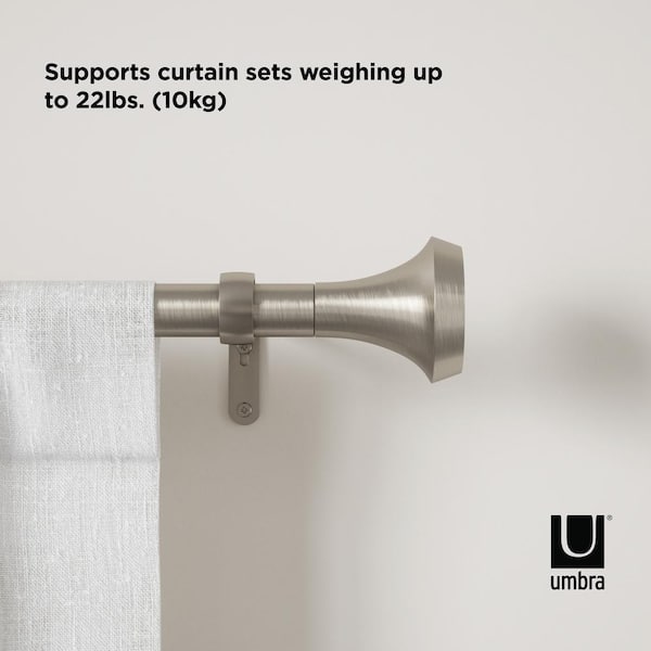 Umbra Curtain Rods Umbra Ella Expandable 1" Curtain Rod 36 In. 72