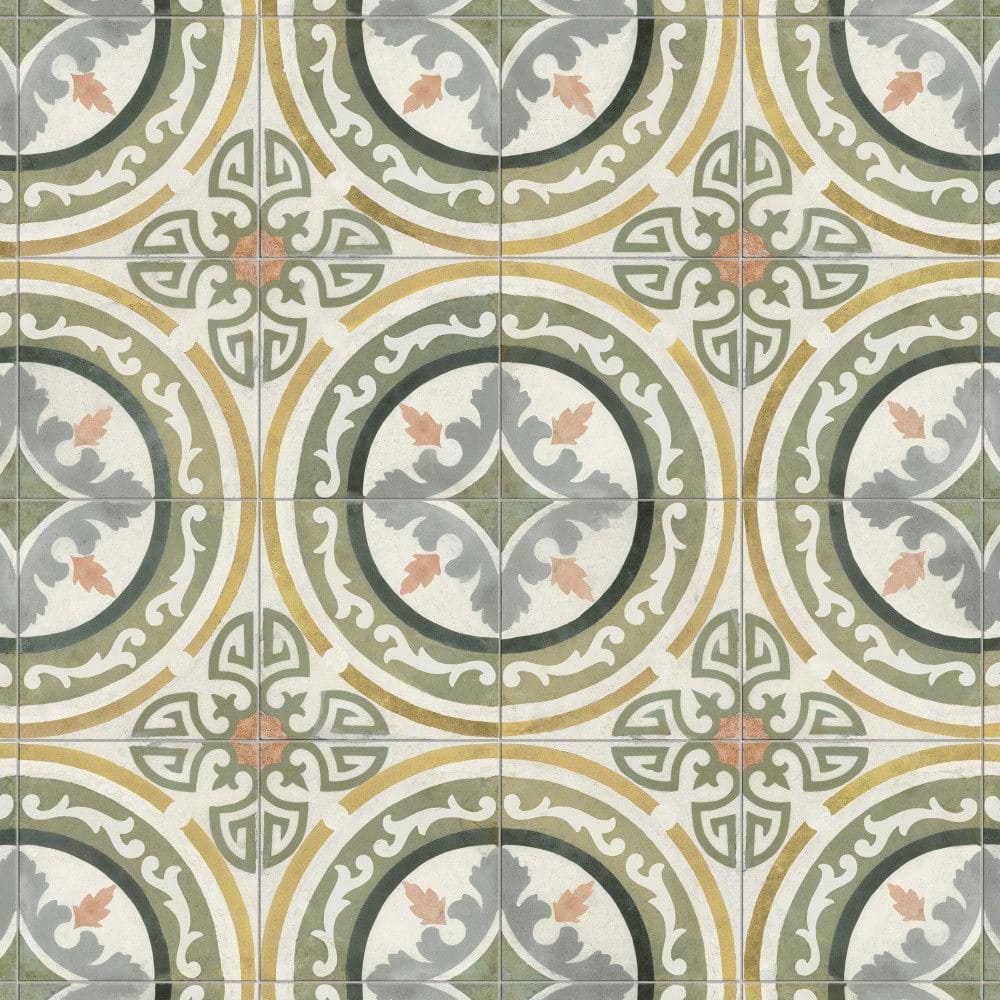 Merola Tile Kings Barna Gracia 17-5/8 in. x 17-5/8 in. Ceramic Floor ...