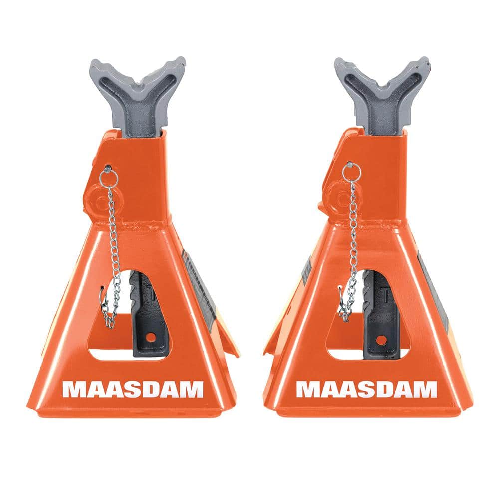 MAASDAM POW'R-PULL Maasdam 3-Ton Jack Stand (Orange) MPL4124-OR-TH-D ...