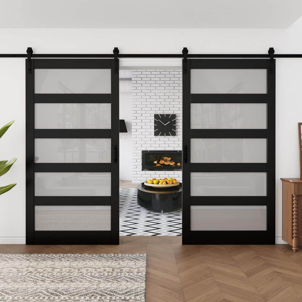 Black Sliding Barn Doornull