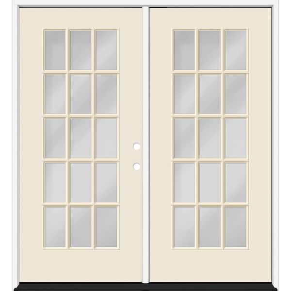 MMI DOOR 68.5 in. x 81.75 in. Classic Left-Hand Inswing 15-Lite Clear ...