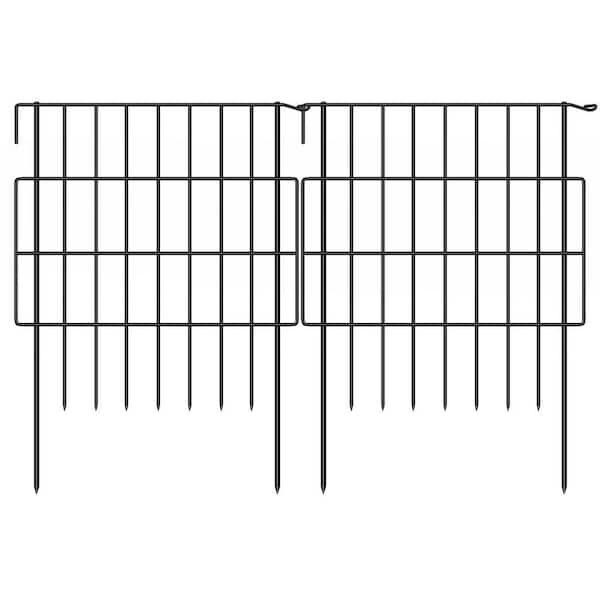 Justincity Animal Barrier Decorative Garden Fence 2 in. Rustproof Metal ...