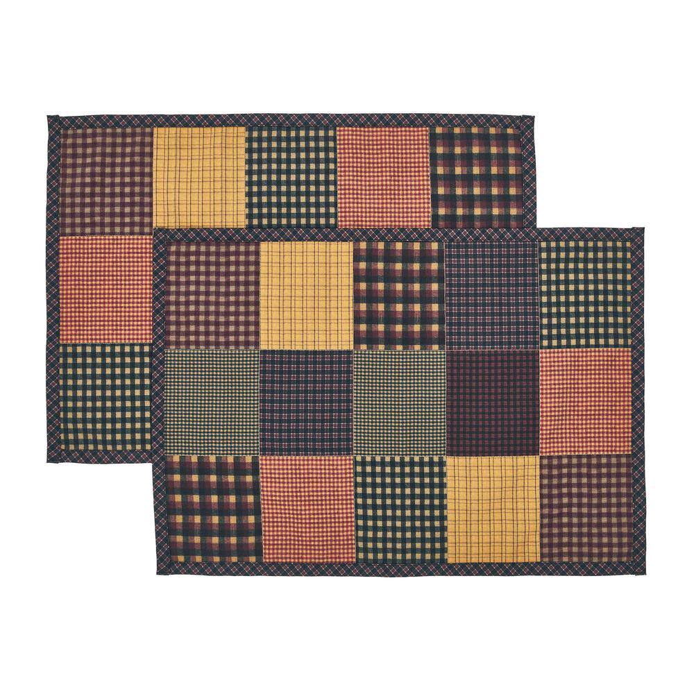 VHC BRANDS Heritage Farms 19 in. W x 13 in. H Multi Cotton Polyester ...