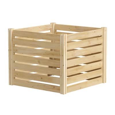 Greenes Fence Greenes 231.90 Gal. Cedar Wood Stationary Composter ...