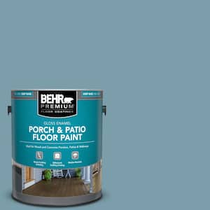 BEHR PREMIUM 1 gal. #S470-4 Dolphin Blue Gloss Enamel Interior/Exterior ...