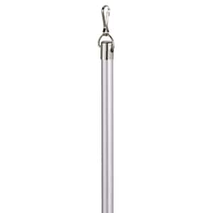 Art Decor 60 in. Silver Aluminum Drapery Baton (Set of 3) HTP7603-DA ...