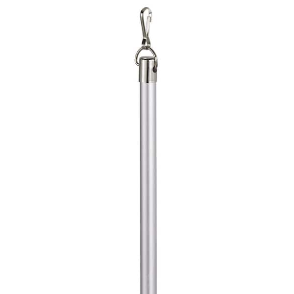 Art Decor 60 in. Silver Aluminum Drapery Baton (Set of 3) HTP7603-DA ...