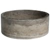 TashMart Cylindrical Natural Stone Vessel Sink in Grey TM007-A - The ...
