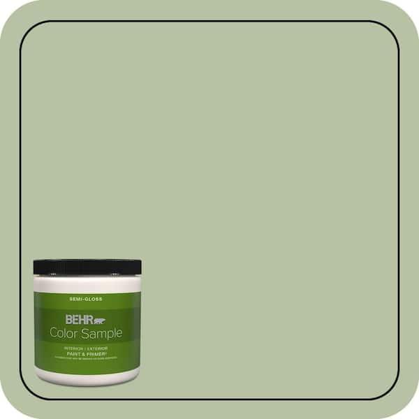BEHR PREMIUM PLUS 8 oz. #M380-4 Chopped Dill Semi-Gloss Interior ...