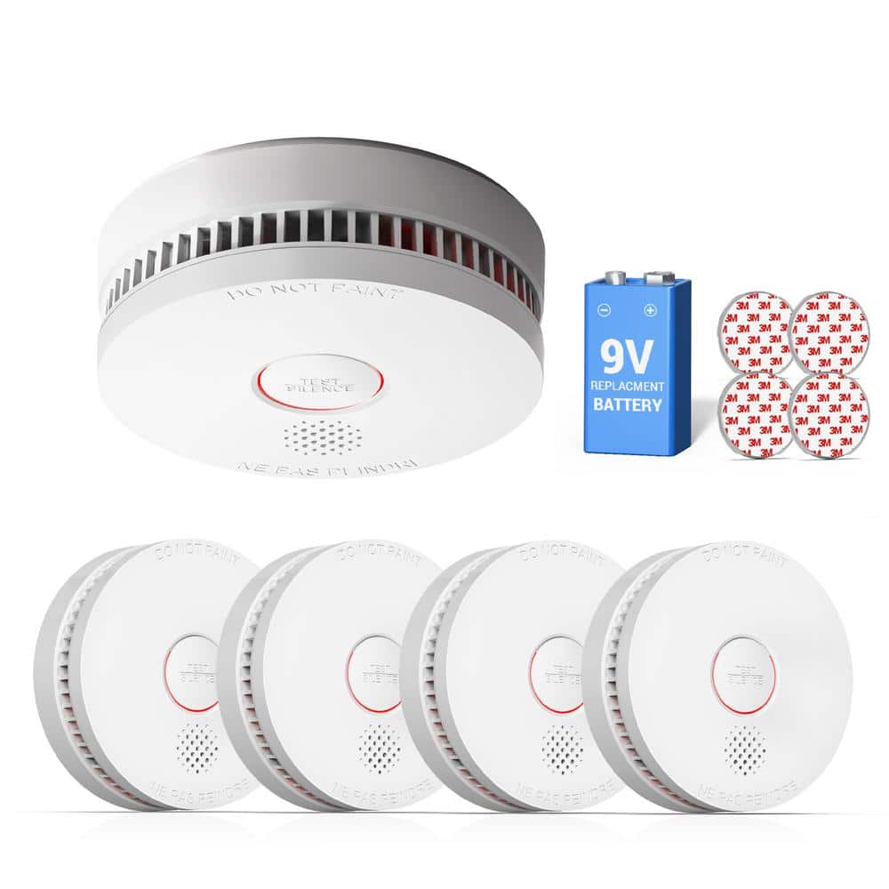 Innolink Battery Operated Smoke Detector, Fire Alarm with Magnetic ...