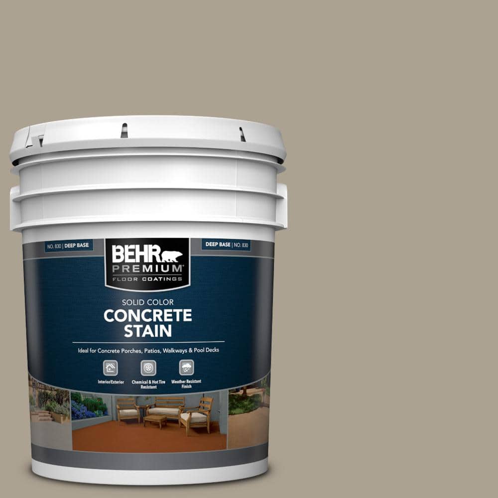 BEHR PREMIUM 5 gal. #PFC-37 Putty Beige Solid Color Flat Interior ...