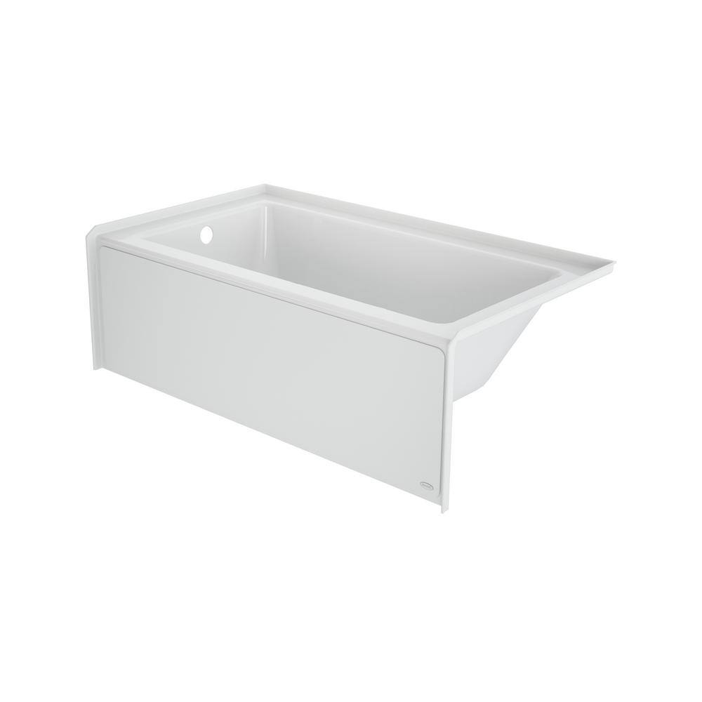 JACUZZI SIGNATURE 60 in. x 32 in. Soaking Bathtub with Left Drain in White S1S6032BLXXRSW - The ...