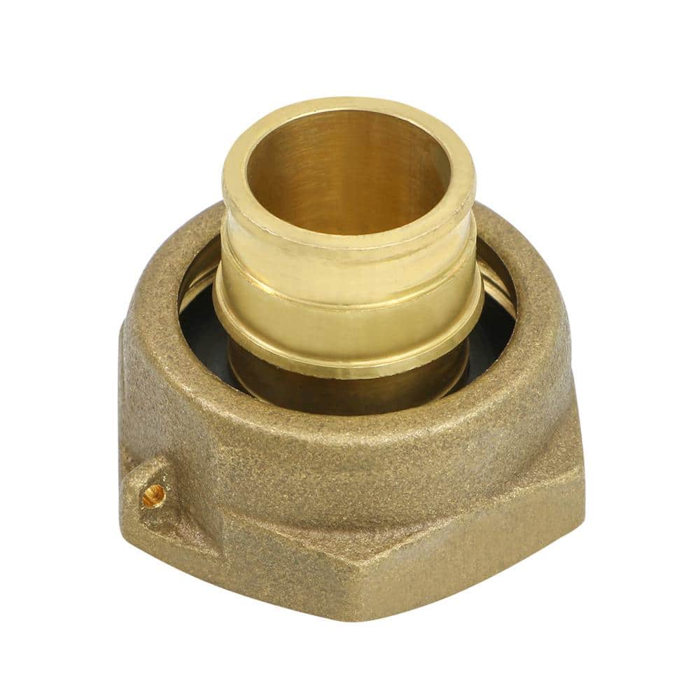 PLUMBFLEX 1 in. PEX A x 1-1/4 in. FIP Brass Water Meter Coupling with ...