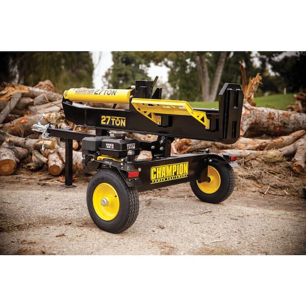 Champion Power Equipment 27-Ton 224cc Gas Powered Hydraulic Wood Log ...