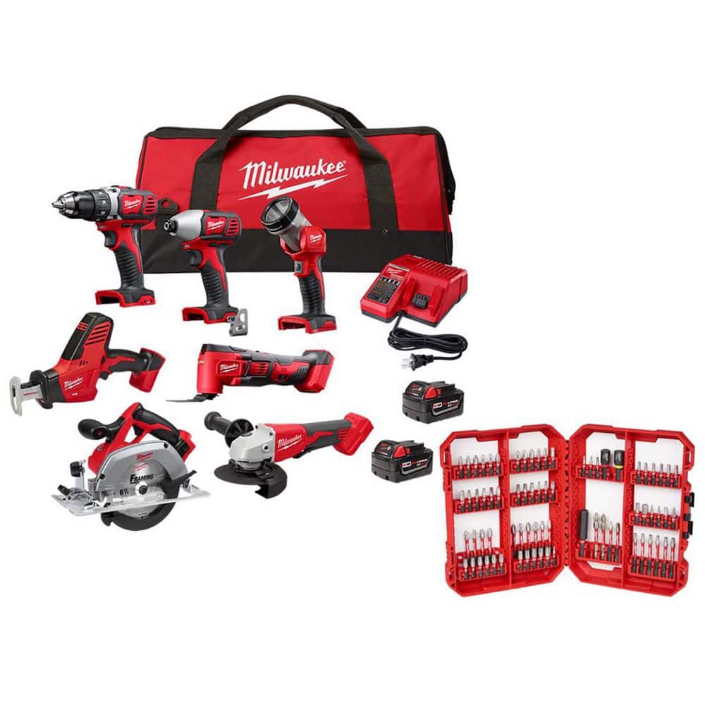 Reviews for Milwaukee M18 18-Volt Lith-Ion Cordless Combo Kit 7-Tool w ...