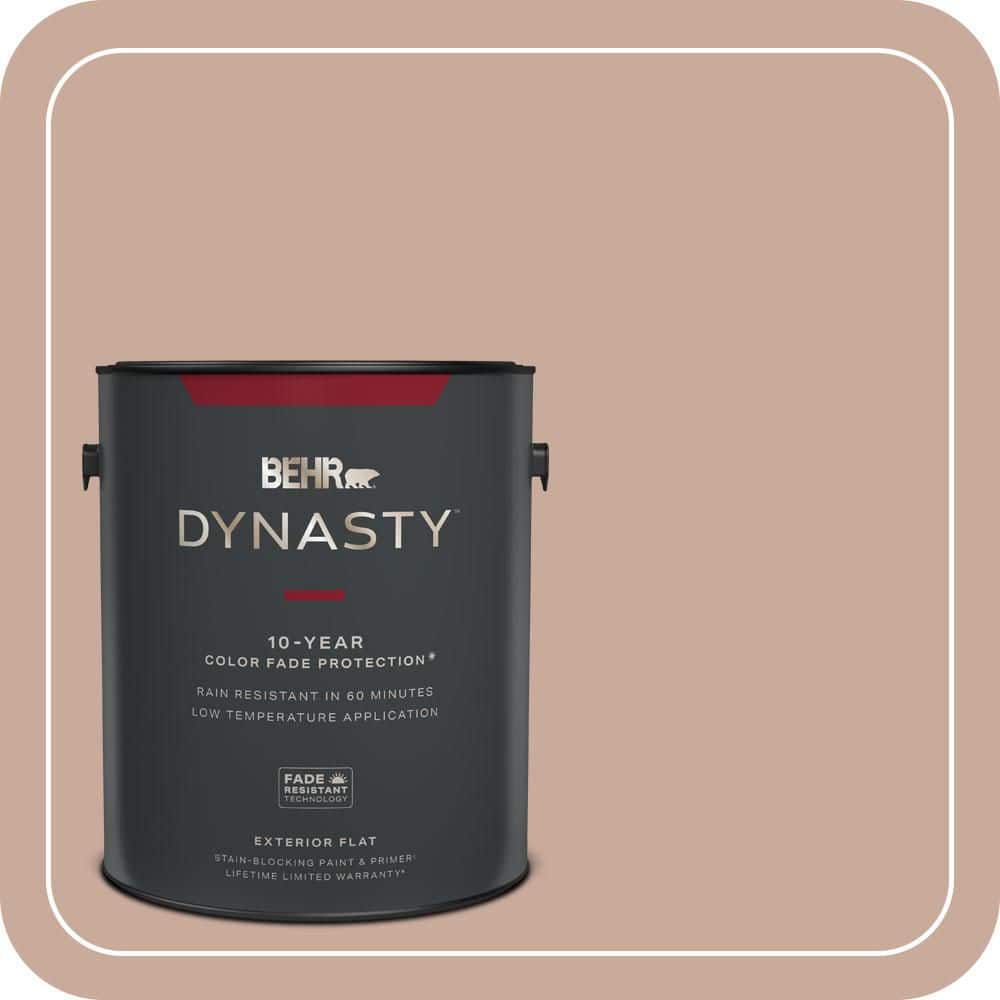 BEHR DYNASTY 1 gal. #ICC-97 Powdered Allspice Flat Exterior Stain ...