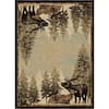 Mayberry Rug Lodge King Timberland Multi-Colored 8 ft. x 10 ft. Area ...