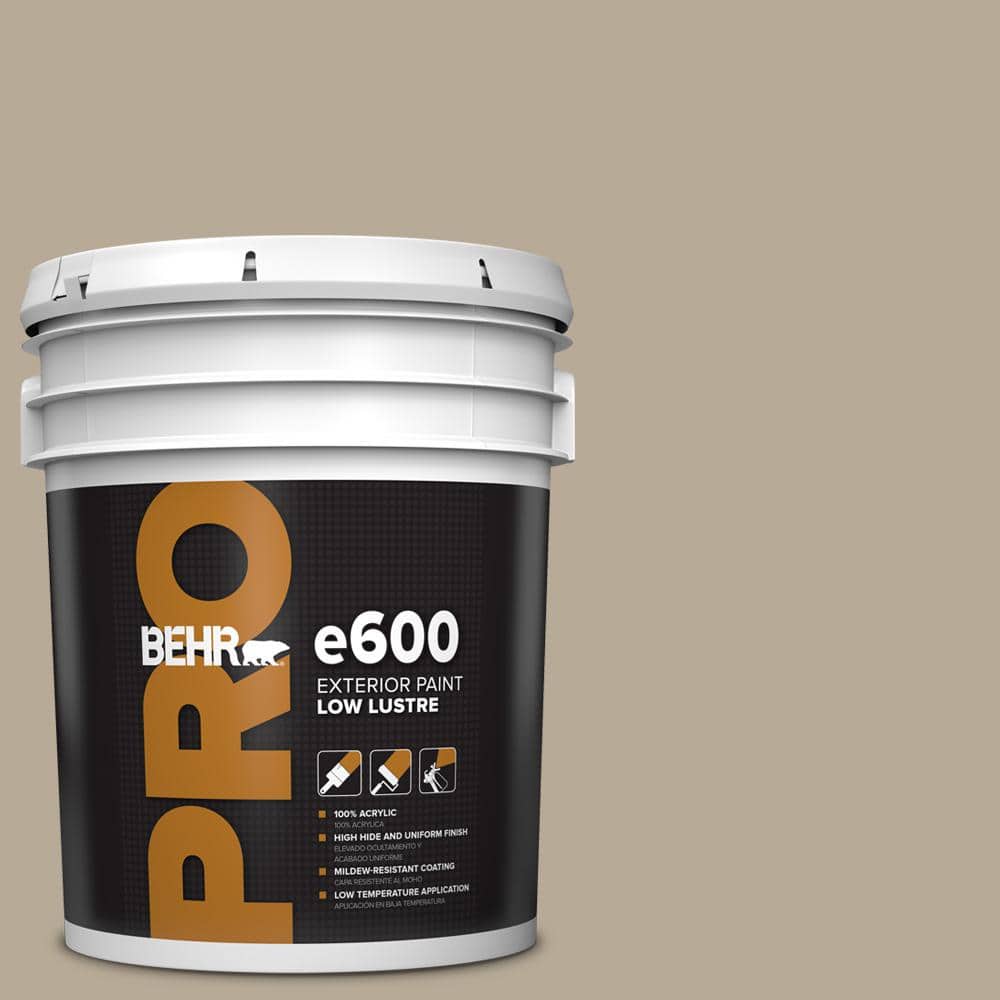 BEHR PRO 5 gal. #MQ2-20 Safari Chic Low Luster Exterior Paint PR62005 ...